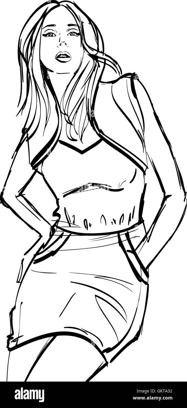 Vector hand made scetch of men on background Stock Vector Image & Art ...