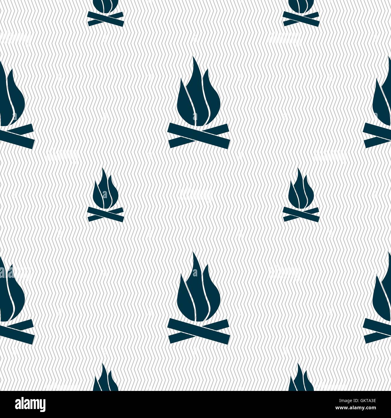 Campfire safety sign Stock Vector Images - Alamy