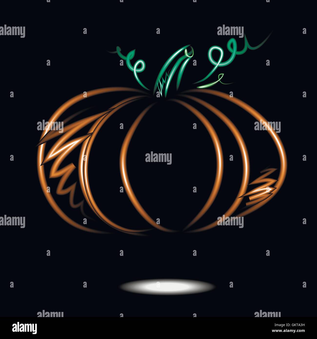 Neon Sign. Art simbol with black background Stock Vector Image & Art ...