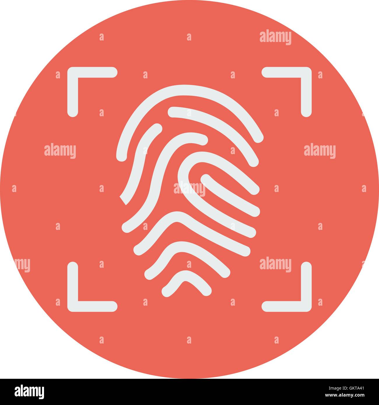 Scanning thumb Stock Vector Images - Alamy