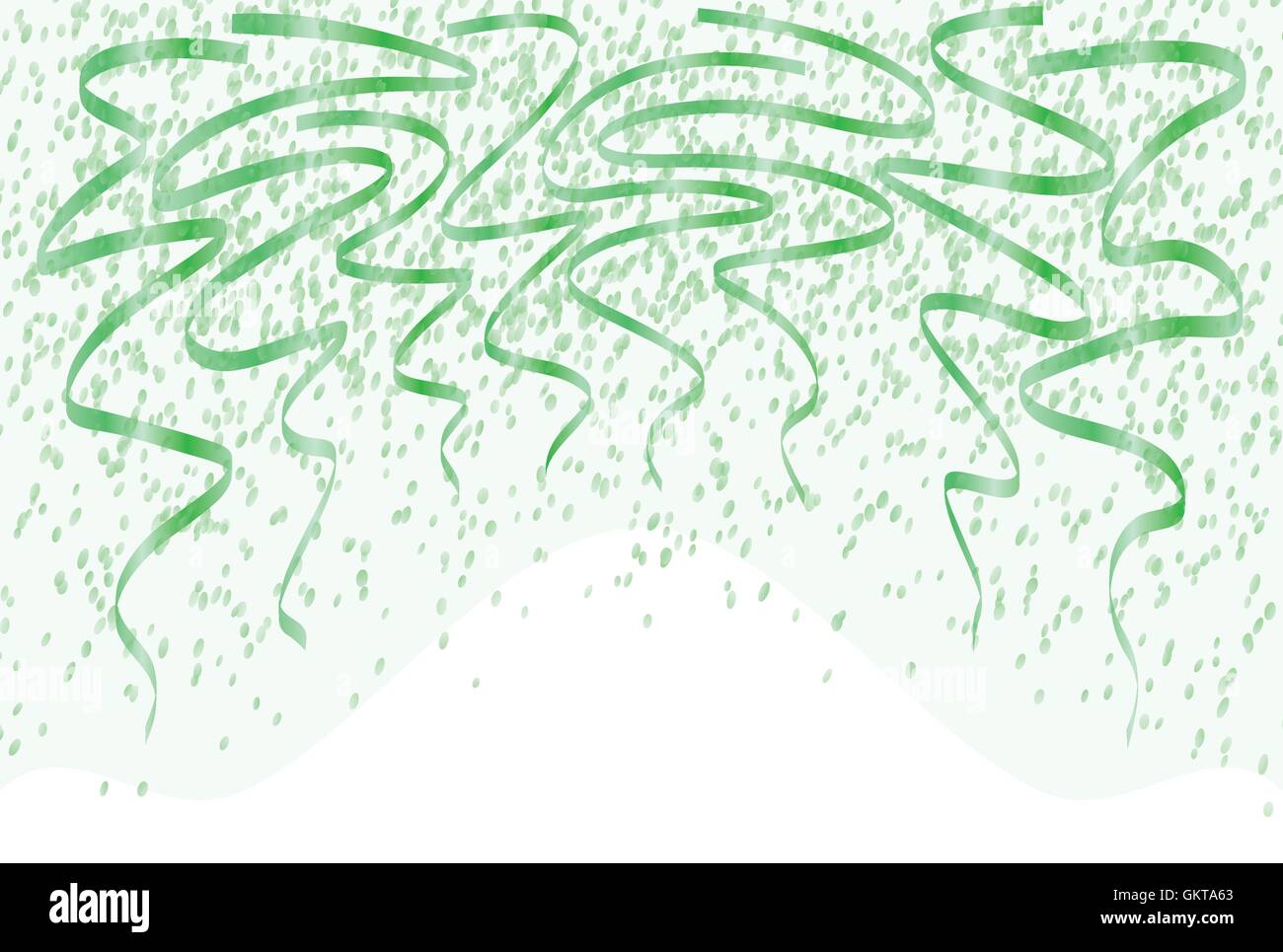 falling green confetti Stock Vector Image & Art - Alamy