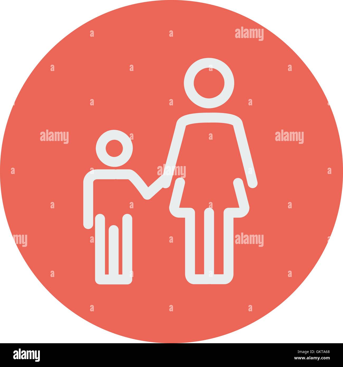 Child adult walking Stock Vector Images - Alamy