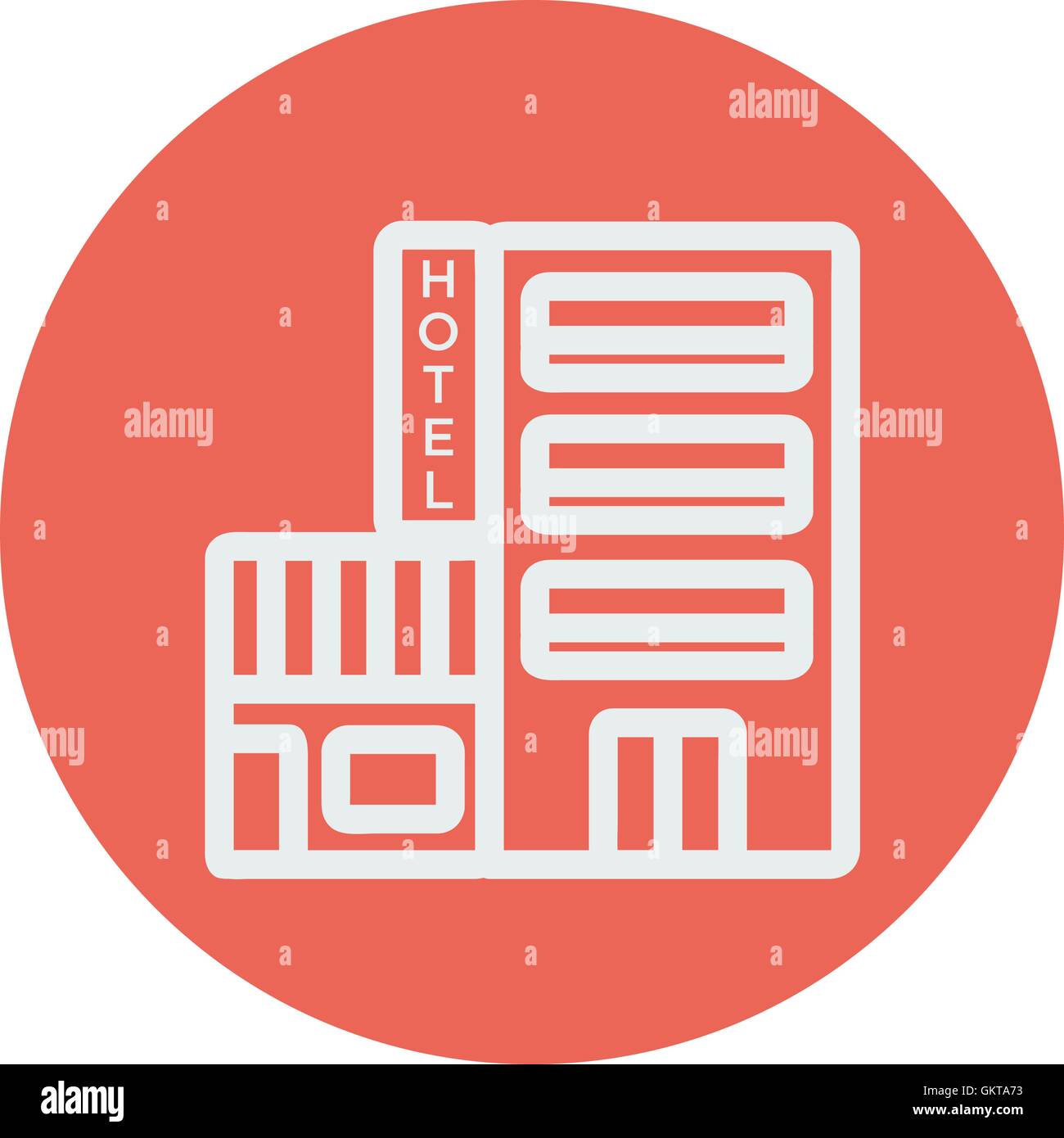 Hotel icon isometric vector hi-res stock photography and images - Alamy