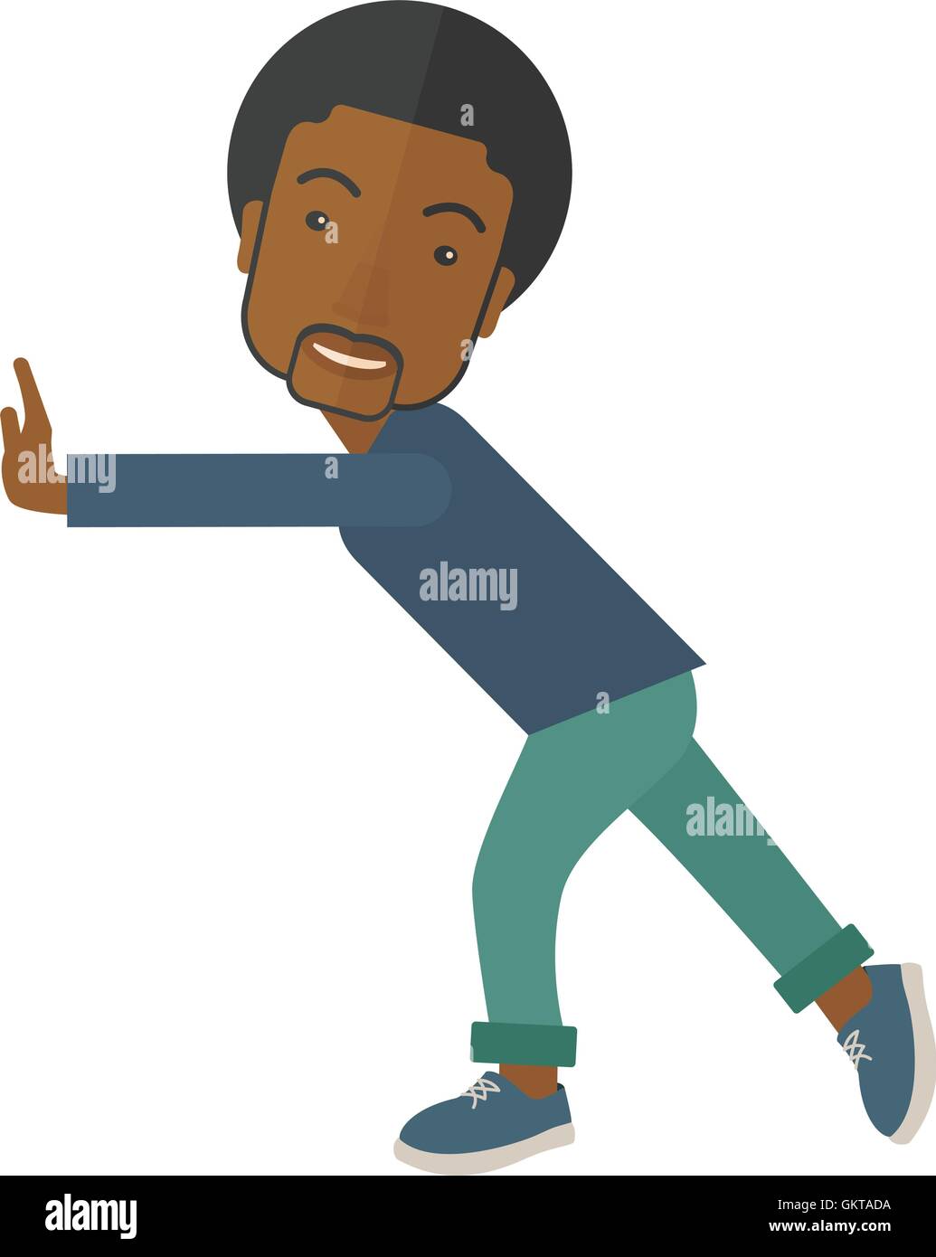 Adult pushing Stock Vector Images - Alamy