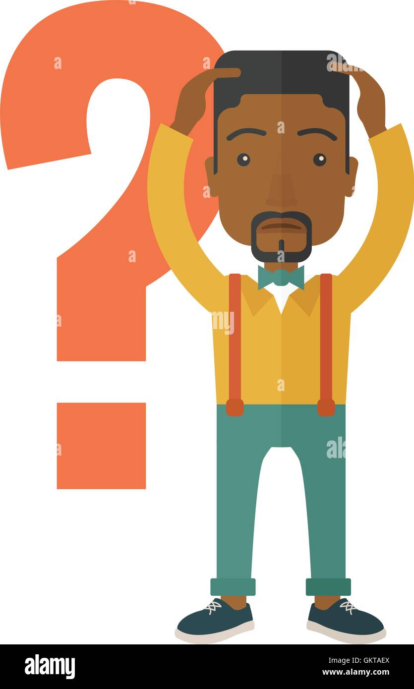 Man scratching head cartoon hi-res stock photography and images - Alamy