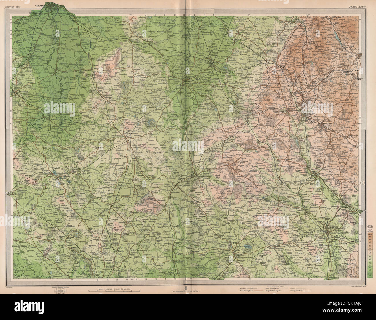 Map of wrexham hi-res stock photography and images - Alamy