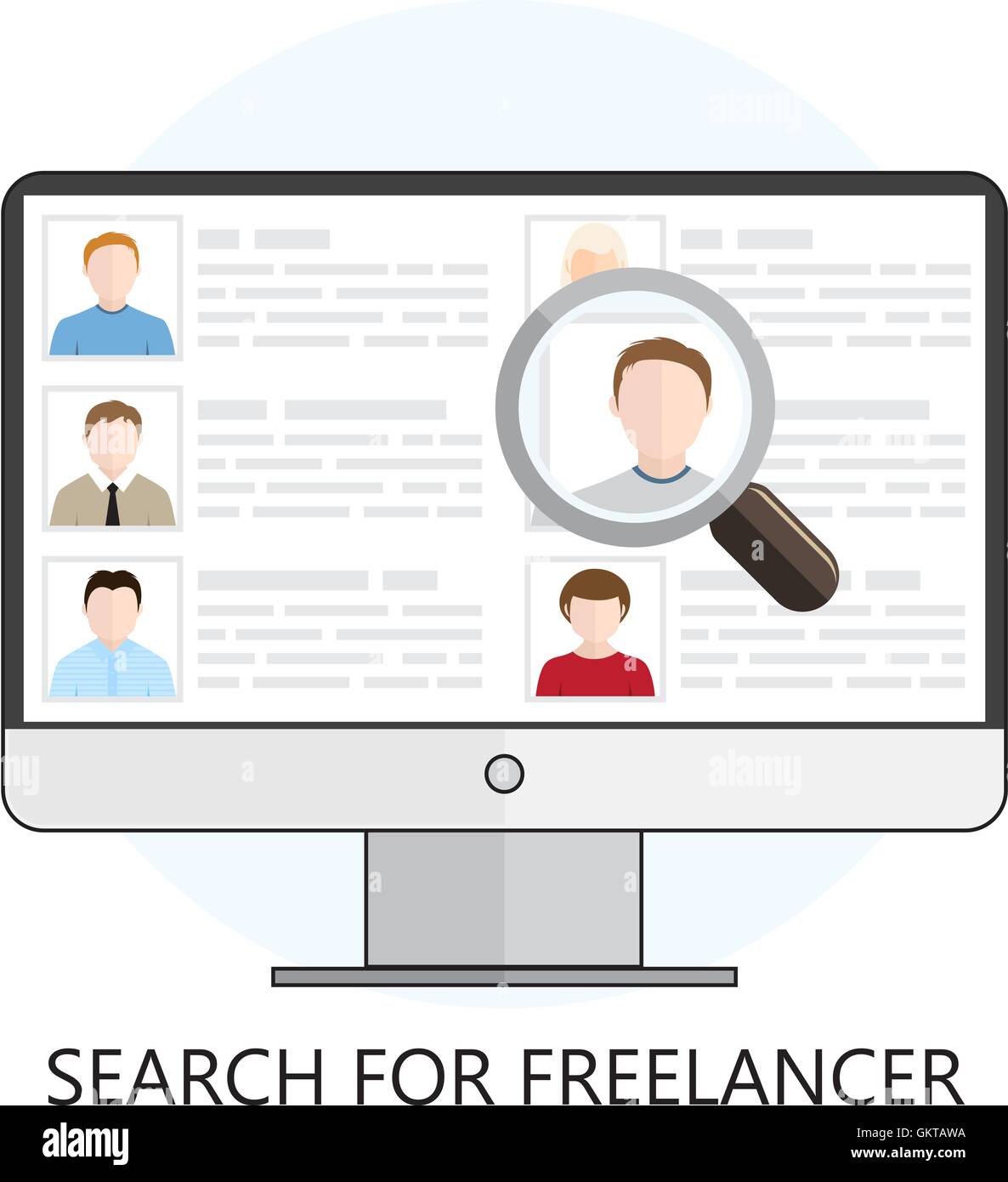 Freelance manager Stock Vector Images - Alamy