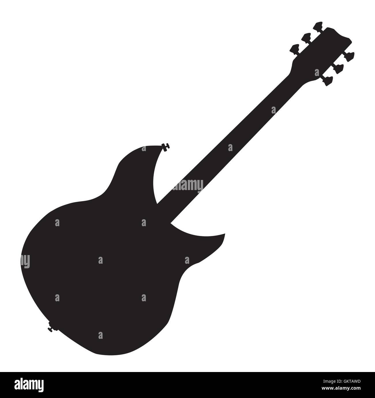 Electric Guitar Silhouette Stock Vector Image & Art - Alamy