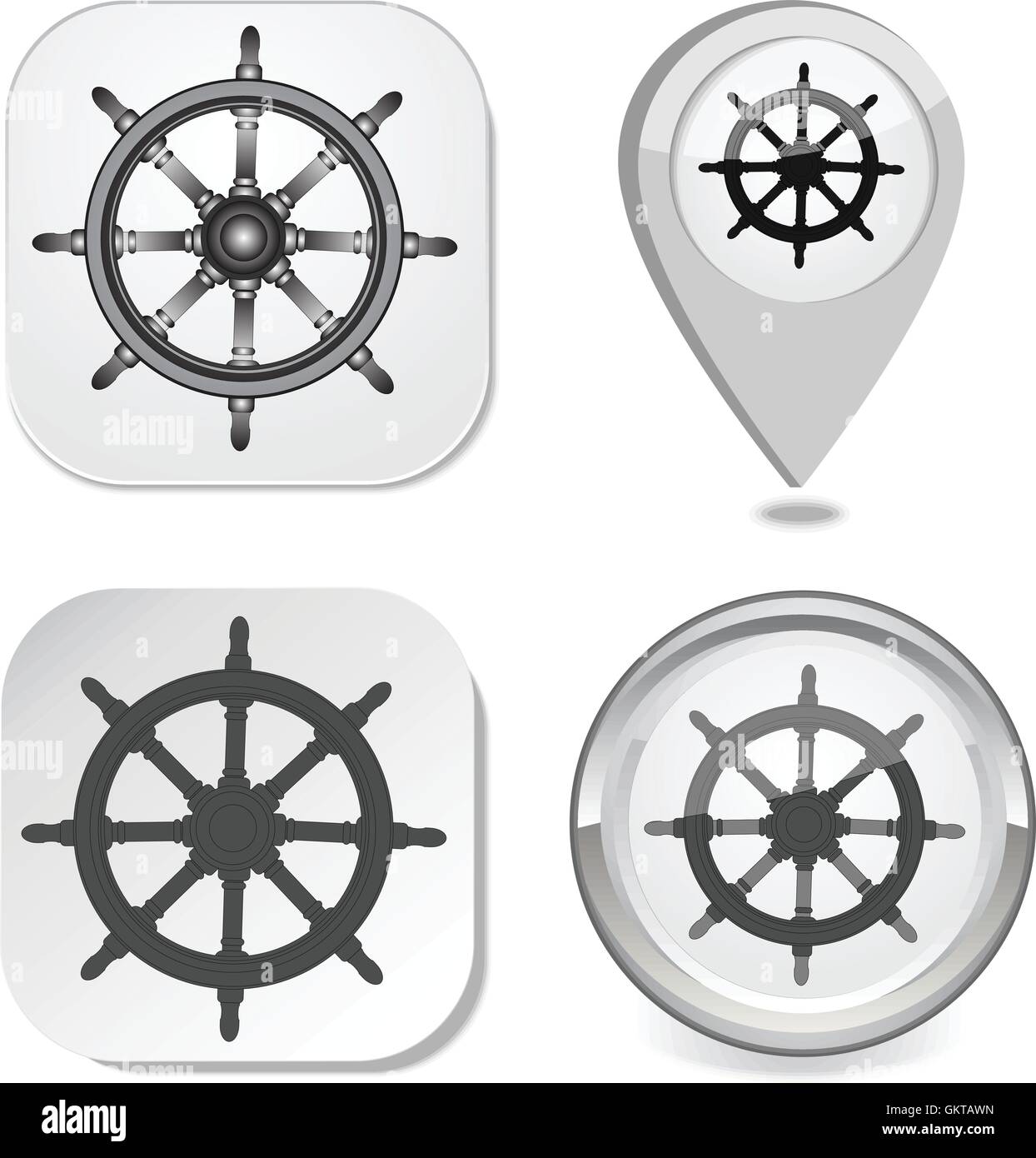 Boat steering wheel Stock Vector Image & Art - Alamy Boat steering wheel Stock Vector Image & Art - Alamy