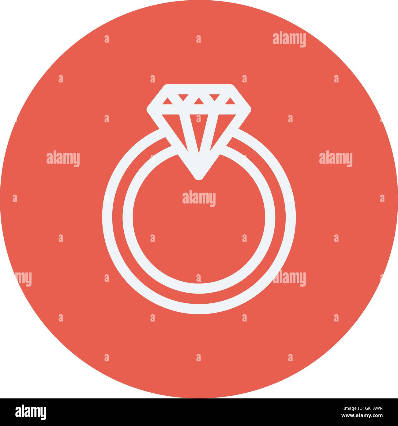 Ring vector icon linear hi-res stock photography and images - Alamy