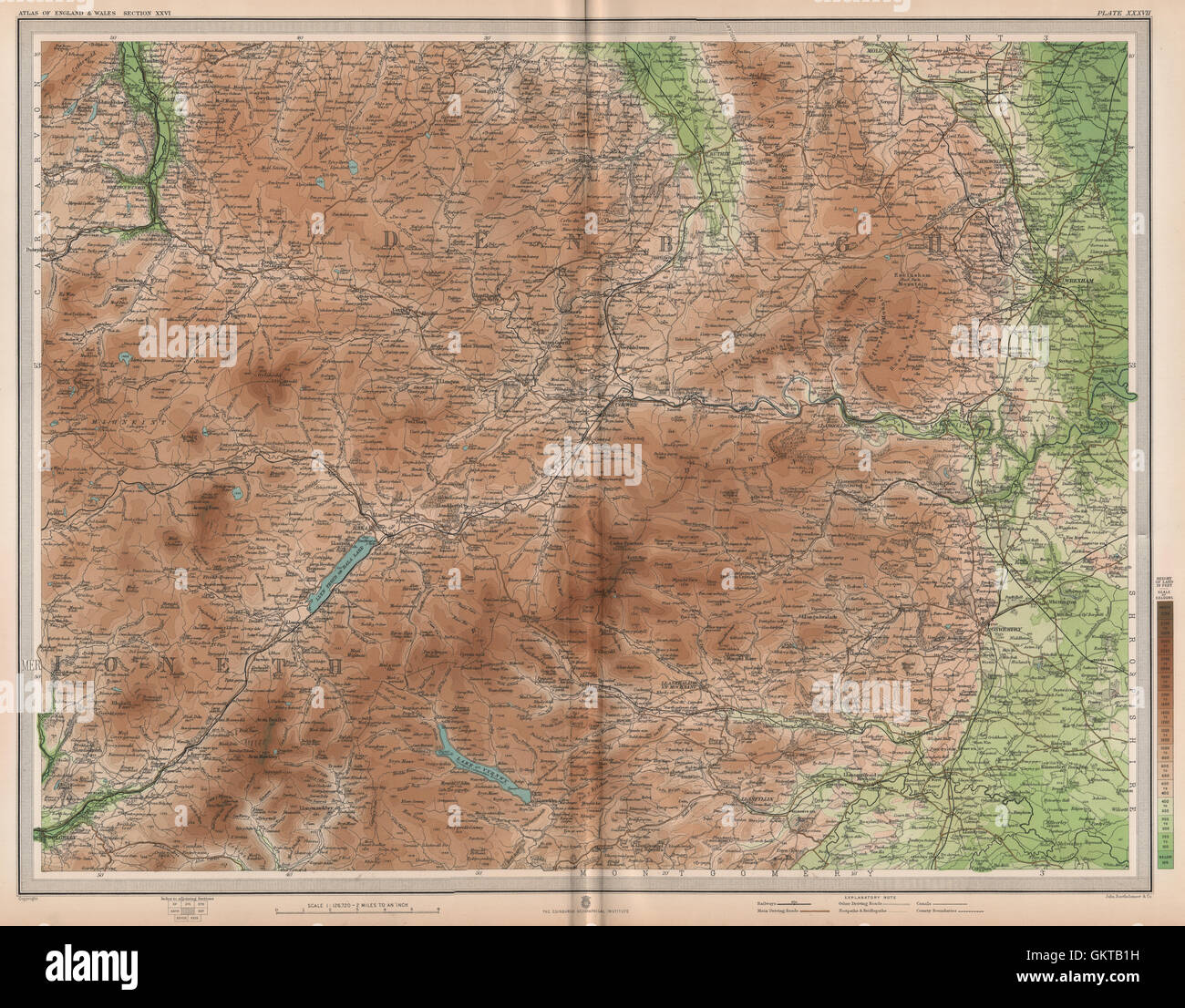 Map of wrexham hi-res stock photography and images - Alamy