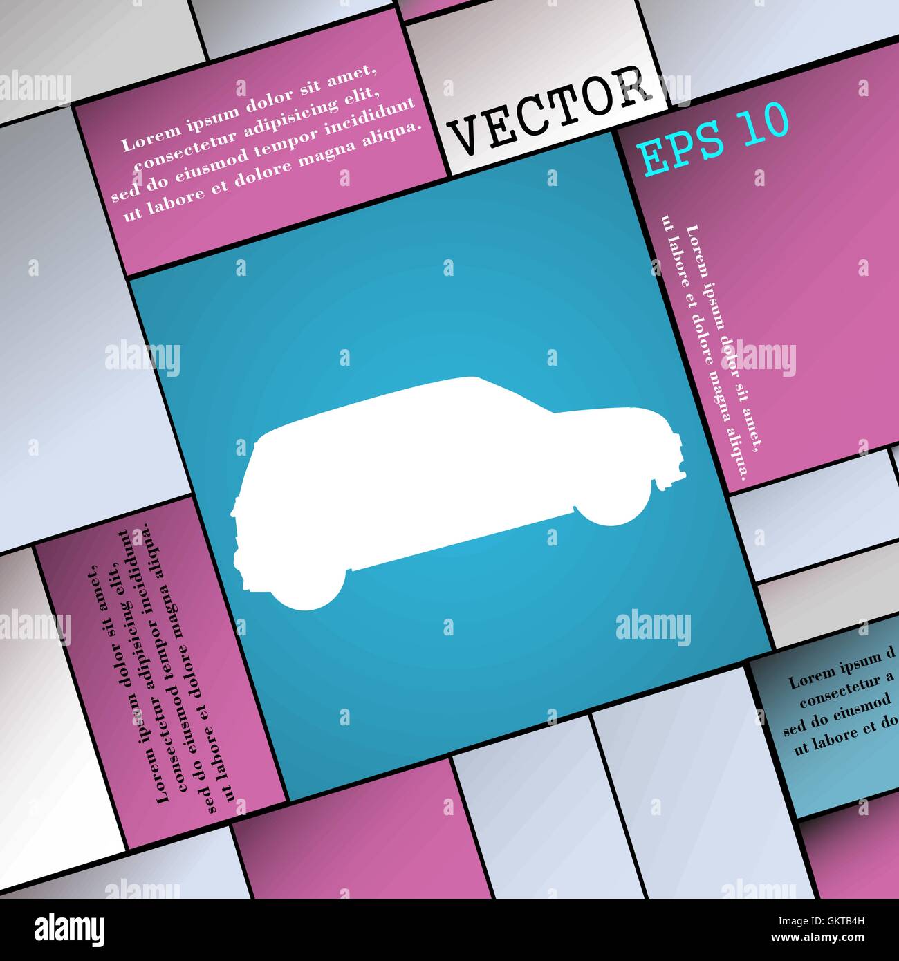 Jeep icon sign. Modern flat style for your design. Vector Stock Vector ...