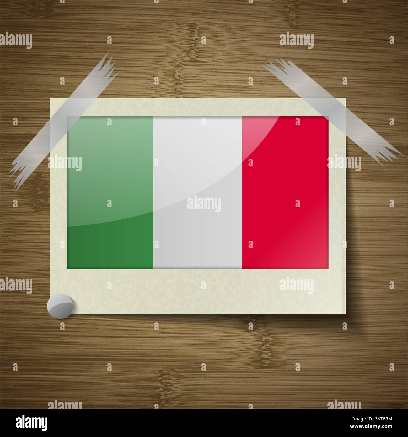 Flags Italy at frame on wooden texture. Vector Stock Vector Image & Art ...