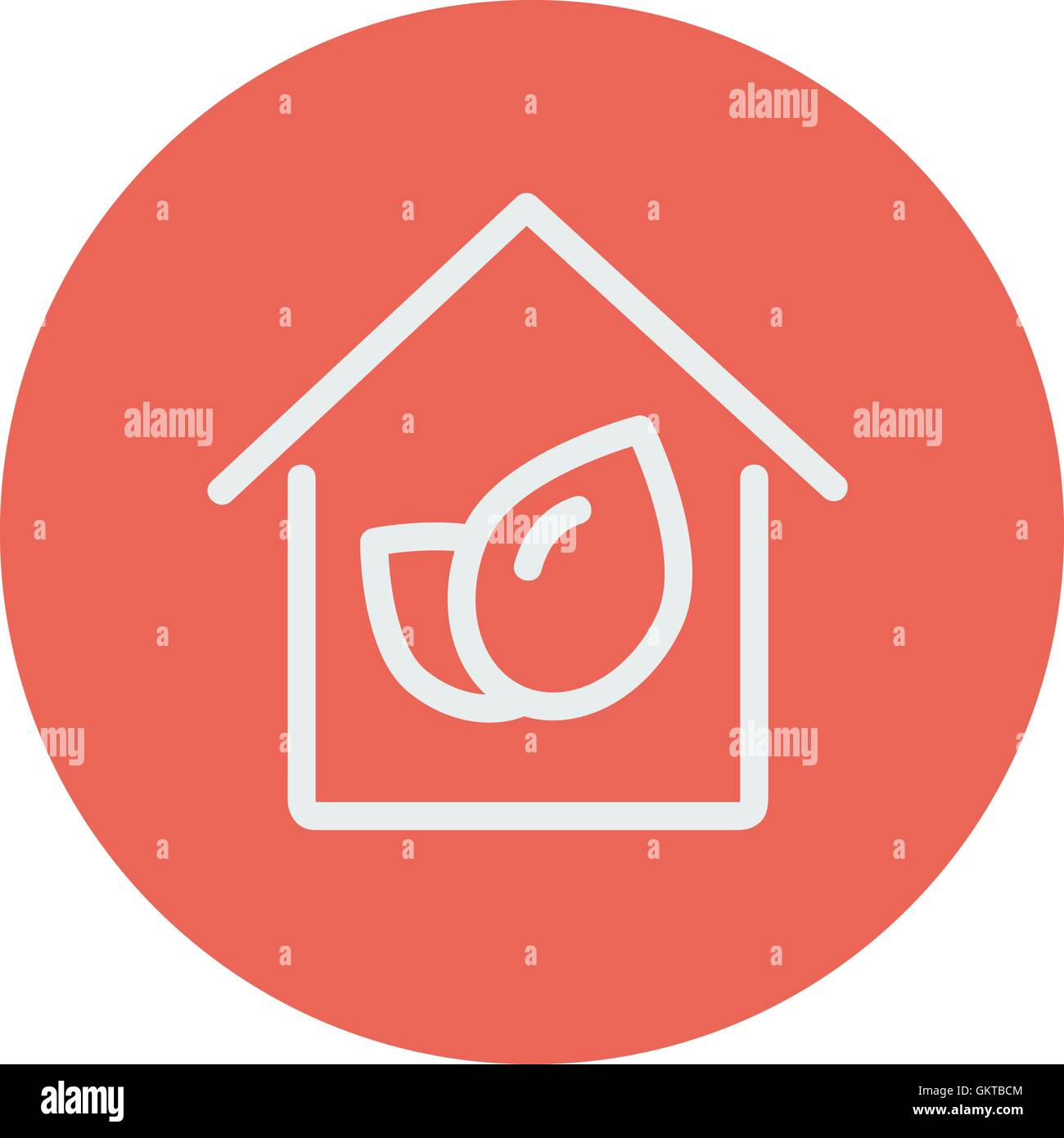 Green house leaf outline Stock Vector Images - Alamy