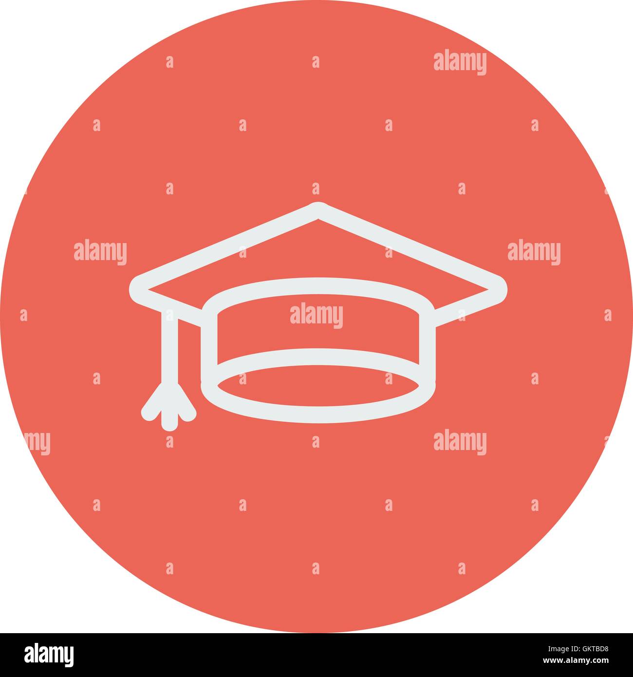 Graduation cap thin line icon Stock Vector Image & Art - Alamy