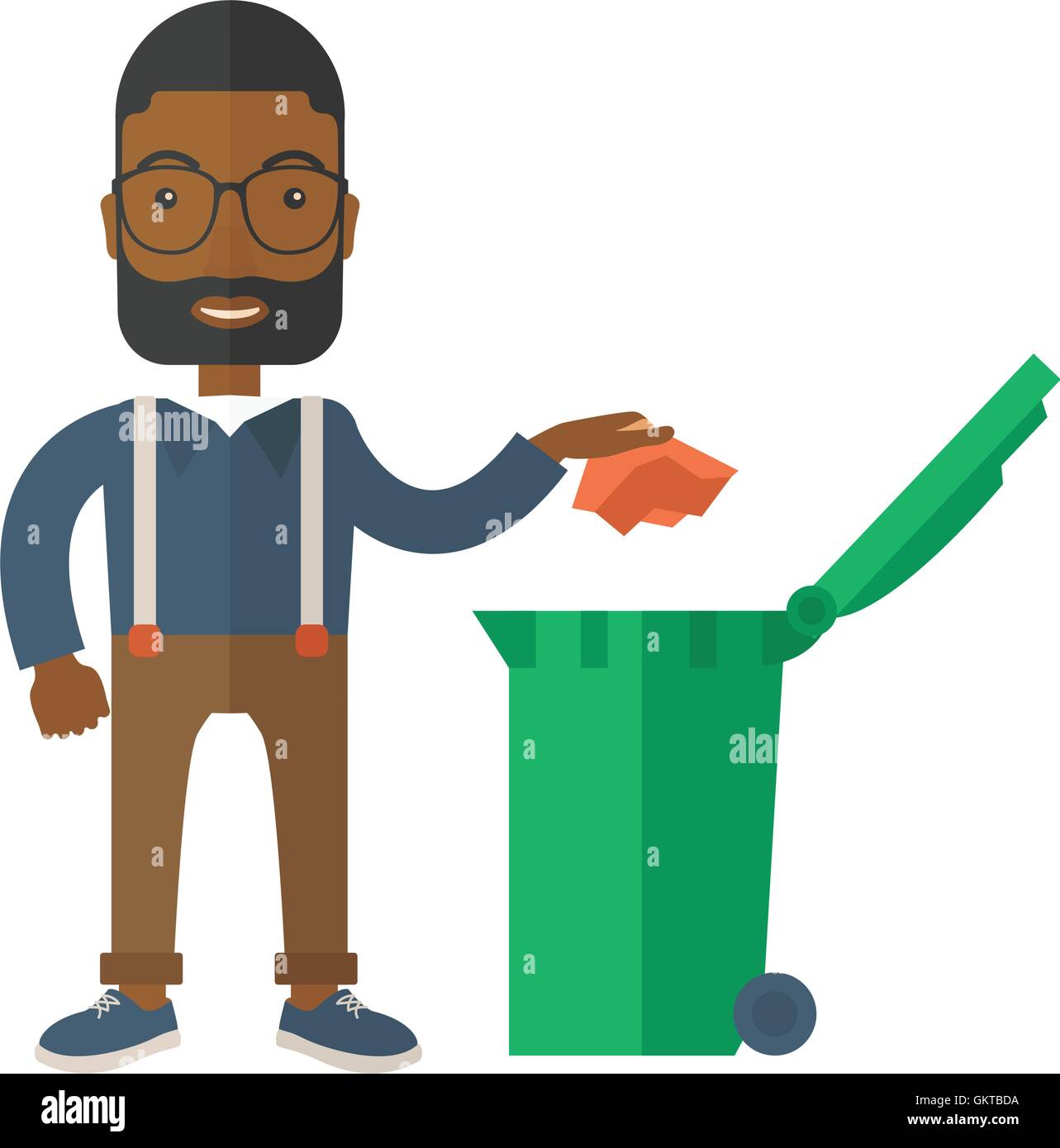 Cartoon Throwing Papers