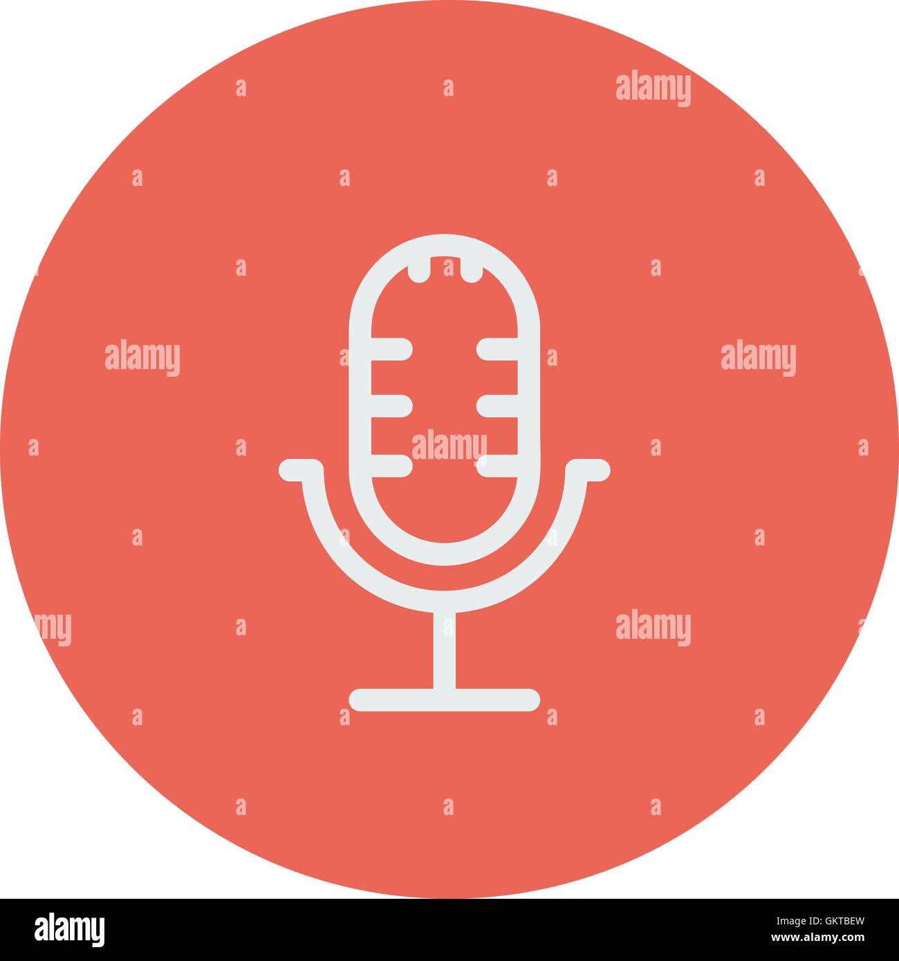 Concert metal microphone on stage Stock Vector Images - Alamy