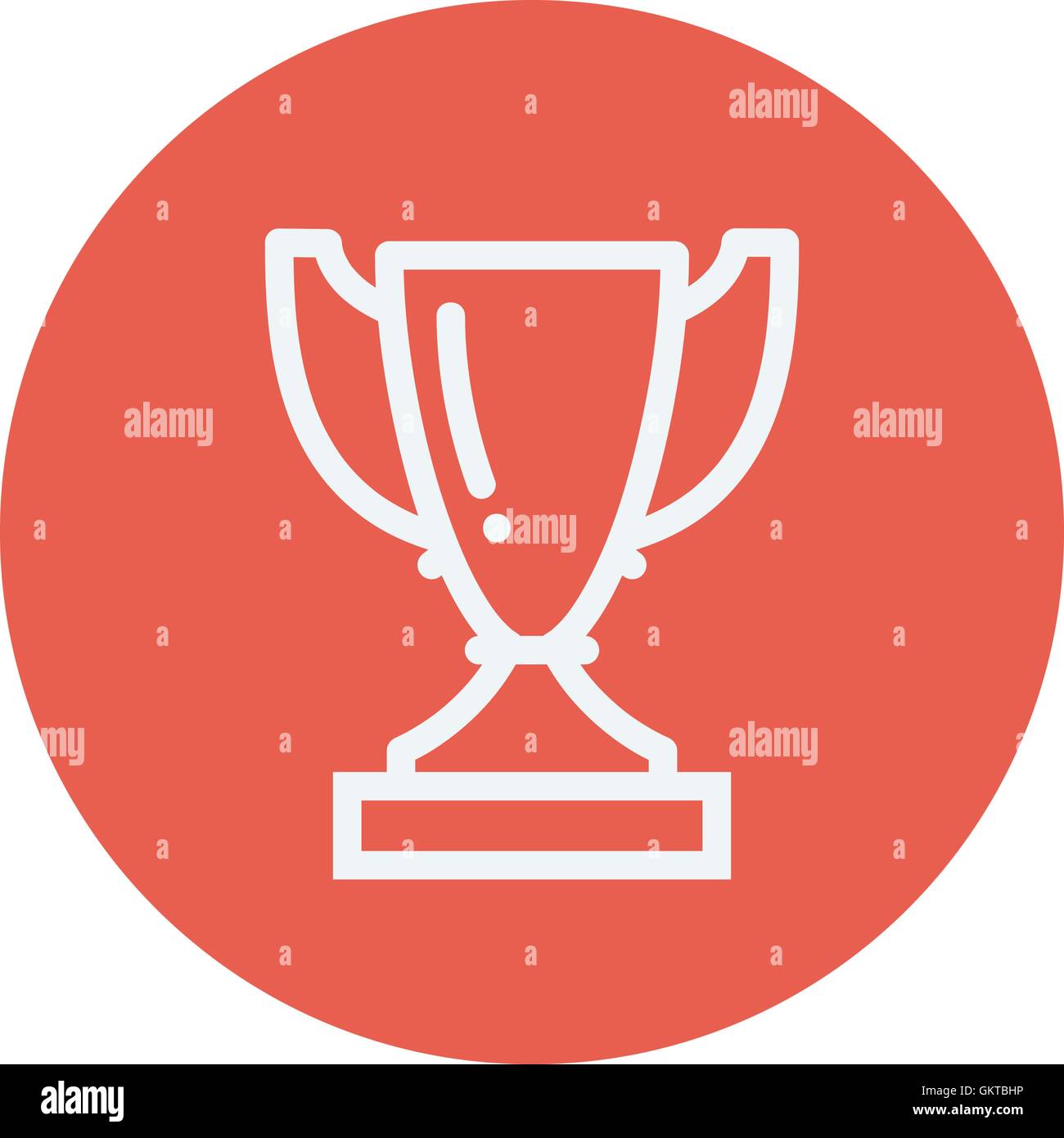 Trophy icon linear thin Stock Vector Images - Alamy