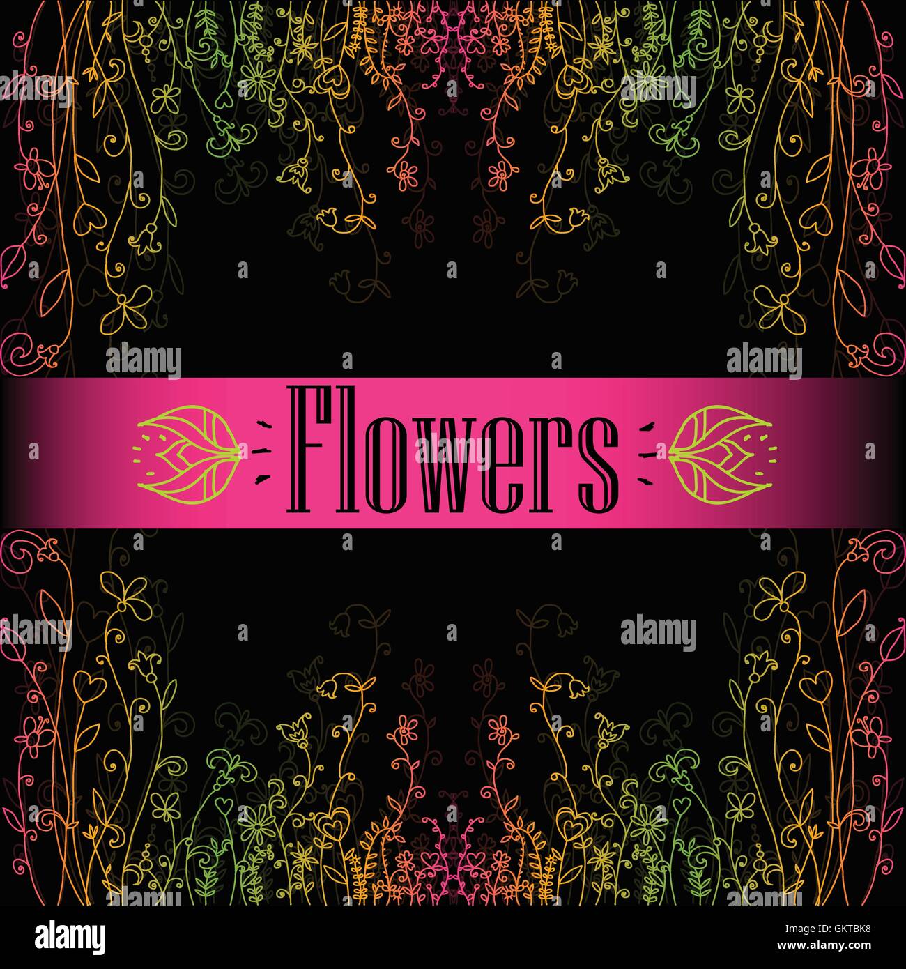 Beautiful flower pattern Stock Vector Images - Alamy