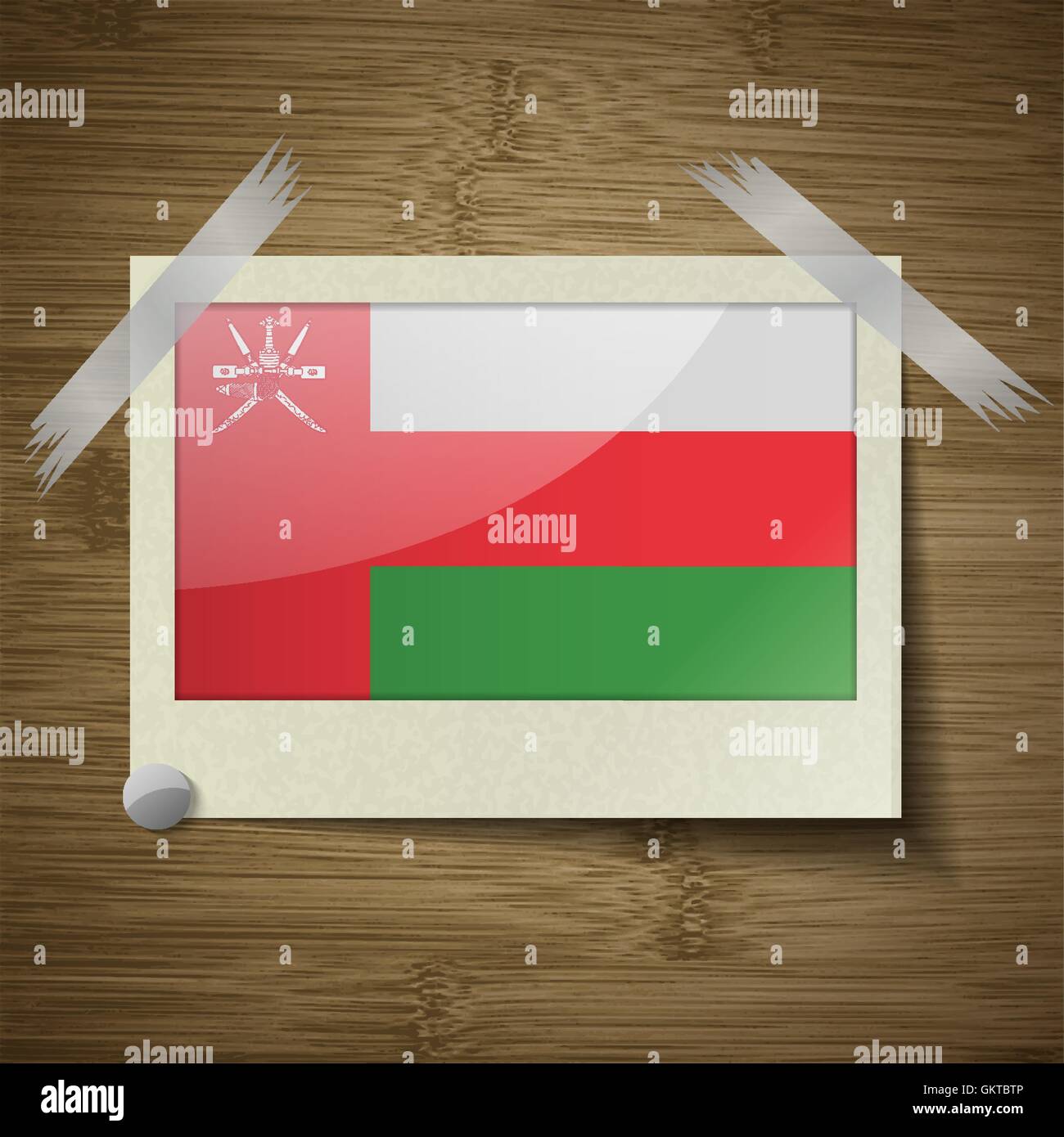 Flags Oman at frame on wooden texture. Vector Stock Vector Image & Art ...