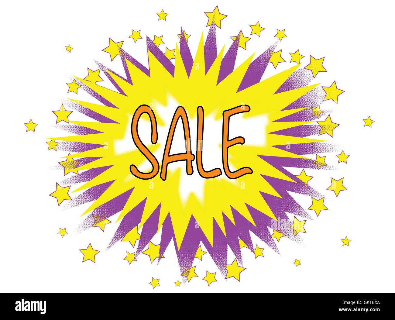 Comic Sale Balloon Stock Vector Image & Art - Alamy