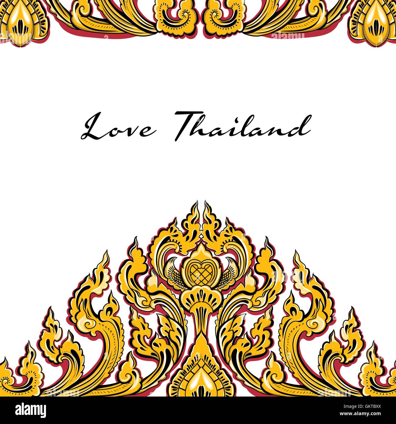 Vector thai floral decorative ornament Stock Vector Image & Art - Alamy