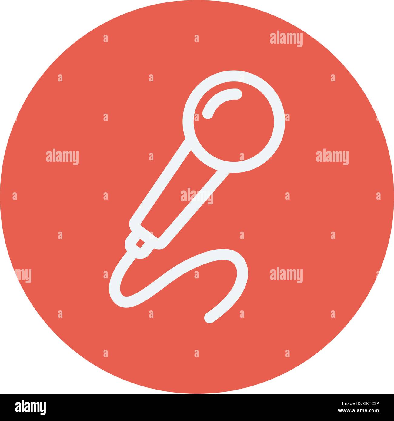 Broadcasting microphone icon outline Stock Vector Images - Alamy