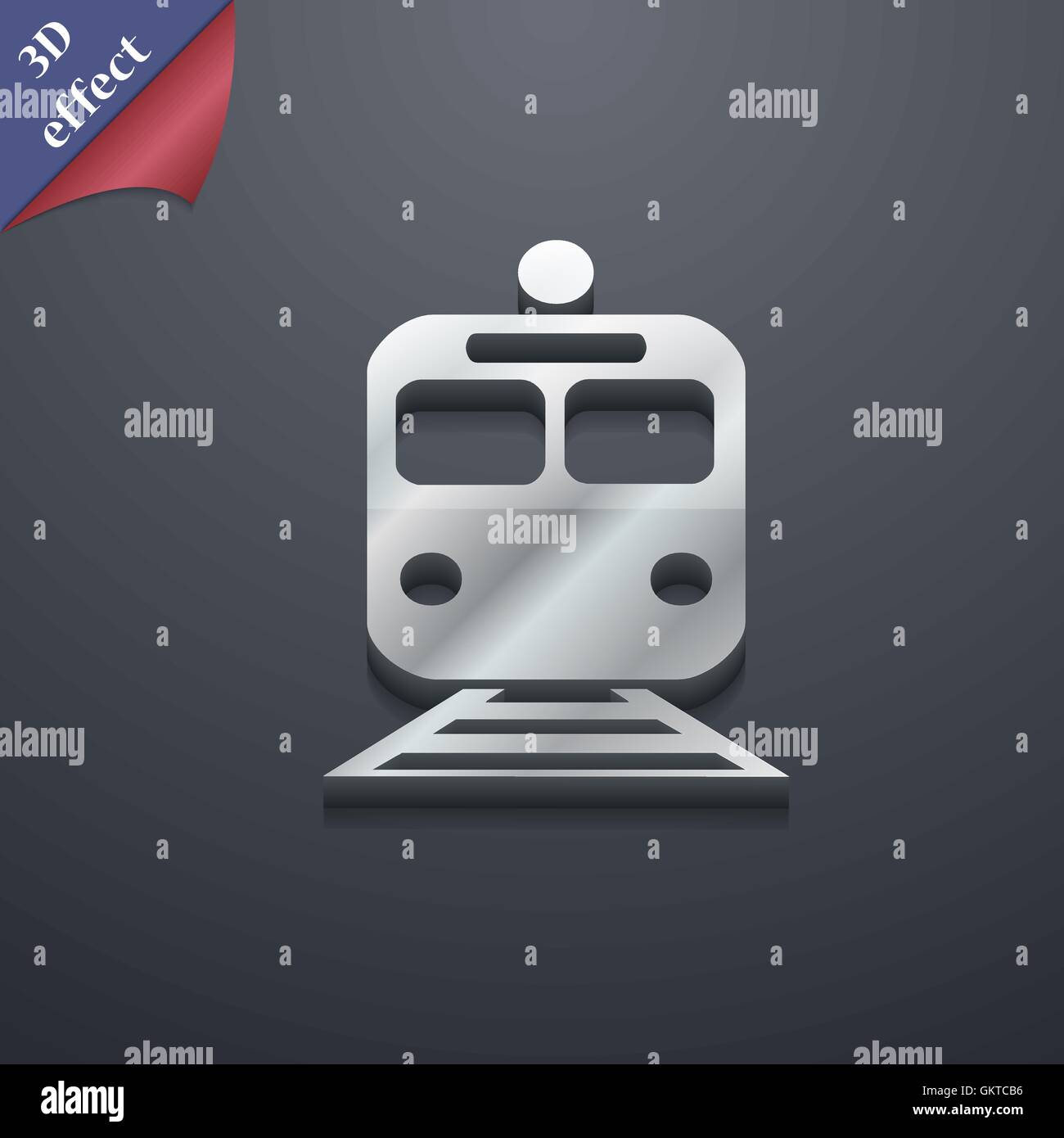 Train Icon 3d