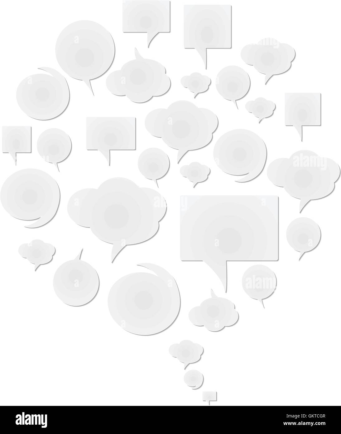 Set speech and thought bubbles Stock Vector Image & Art - Alamy