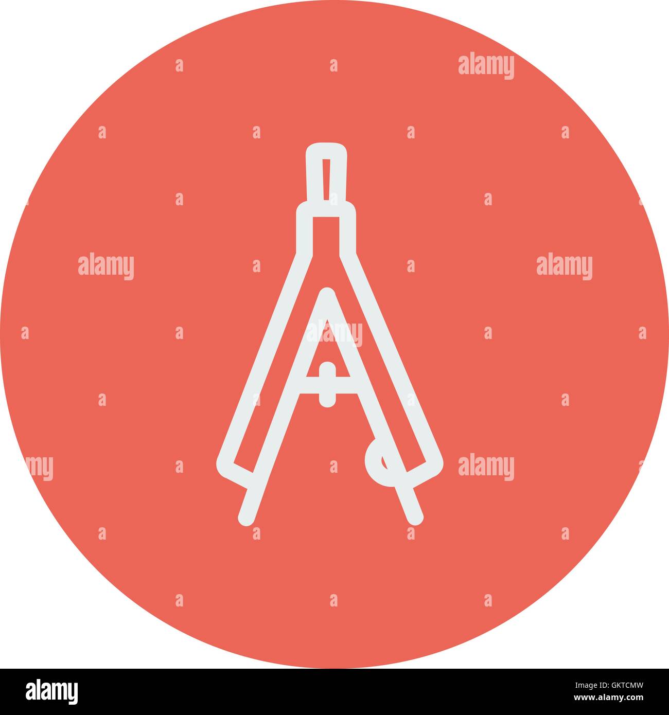 Architect line icon vector Stock Vector Images - Alamy