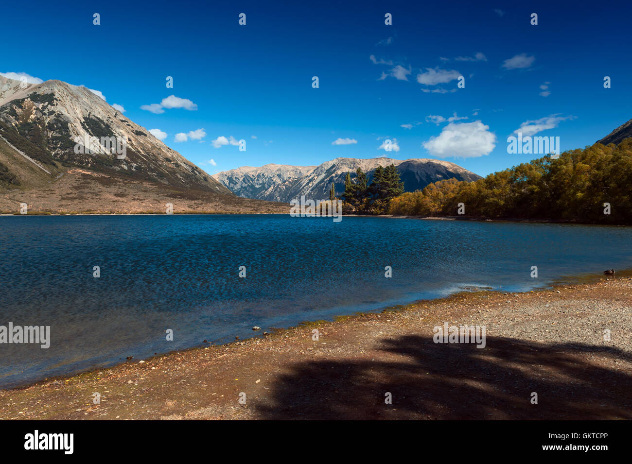 Lake Pearson / Moana Rua Wildlife Refuge located in Craigieburn Forest ...