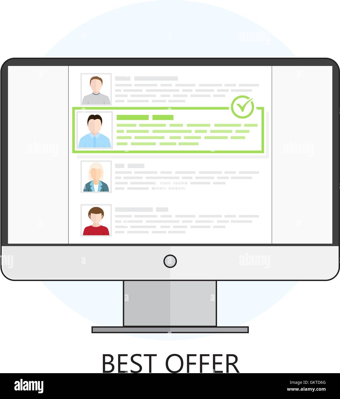 Recruitment employment job offer Stock Vector Images - Alamy