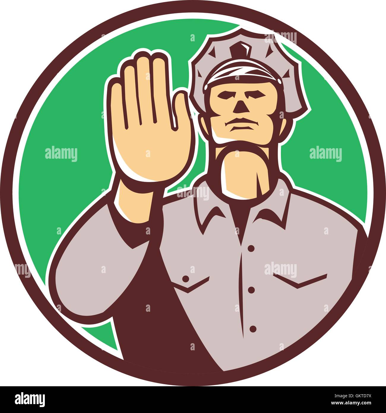 Traffic Policeman Hand Signals