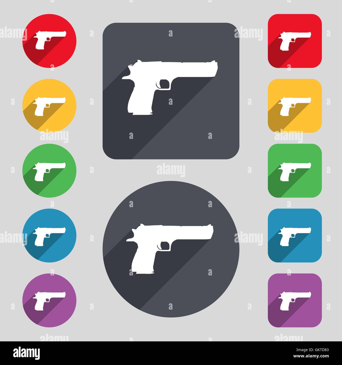 12 gun Stock Vector Images - Alamy