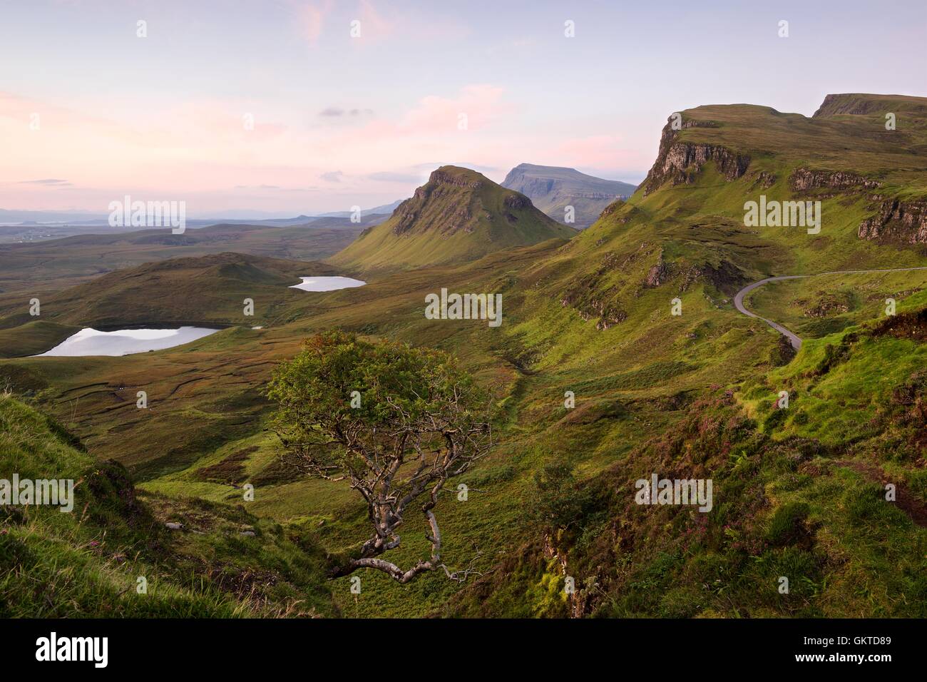 The famous view of the Trotternish ridge on the isle of skye as seen ...