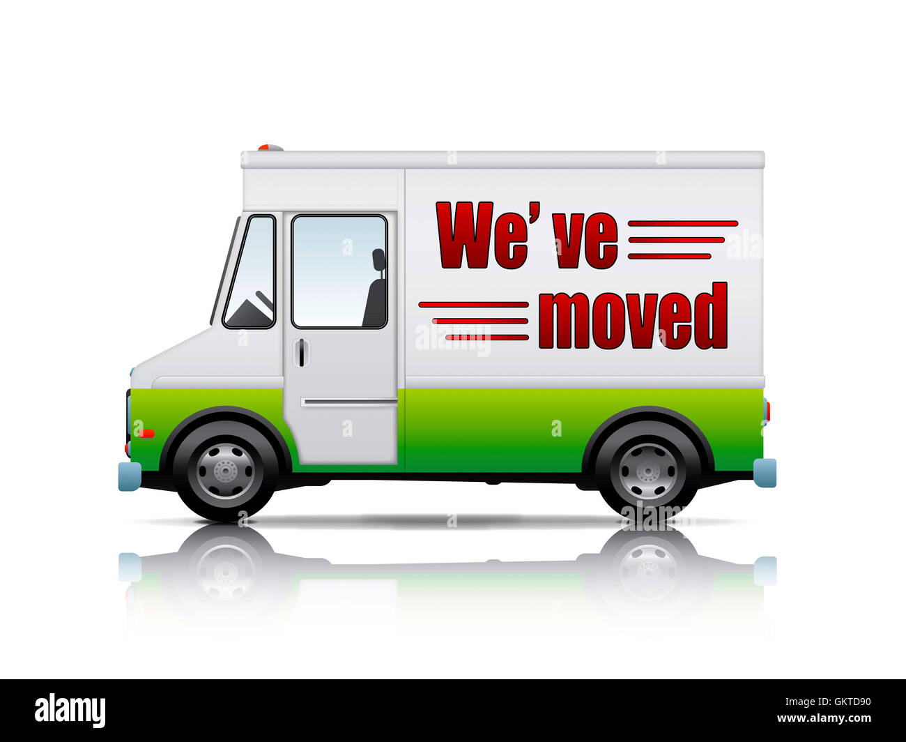 Moving van Cut Out Stock Images & Pictures - Alamy