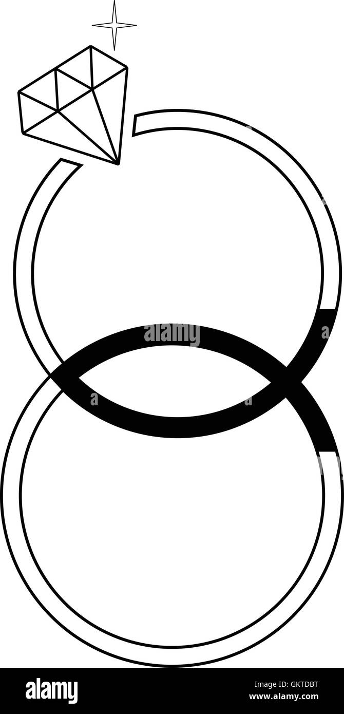 Diamond engagement ring Stock Vector Image & Art - Alamy