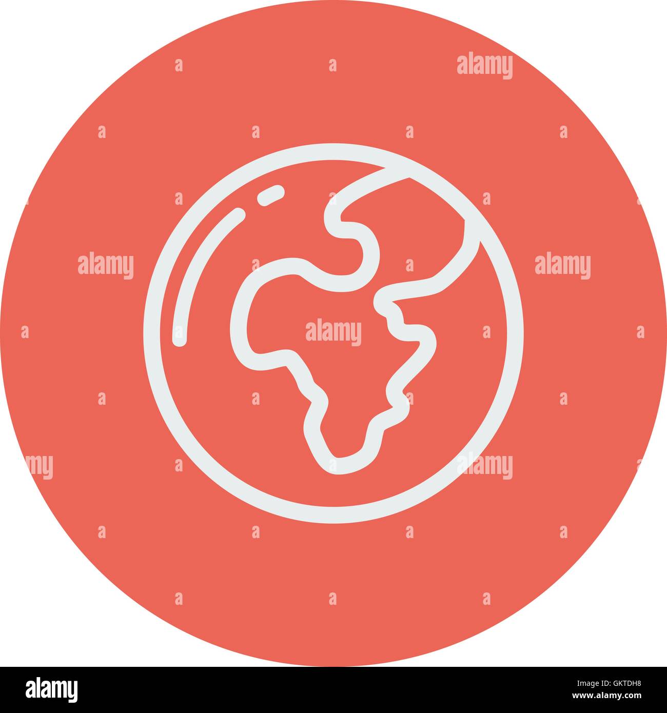 Globe thin line icon Stock Vector Image & Art - Alamy