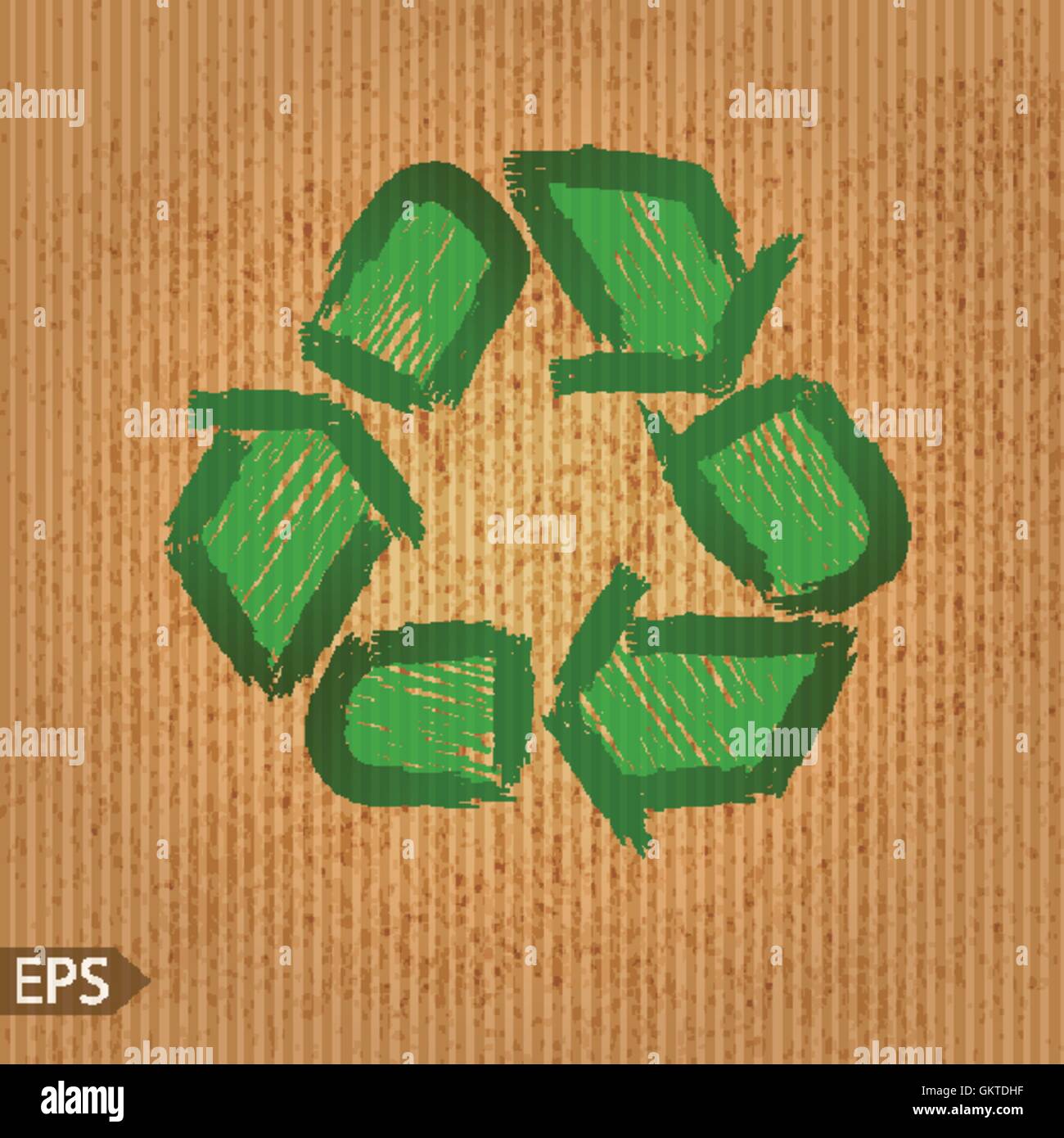 Vector recycle symbol with watercolor colors Stock Vector Image & Art ...