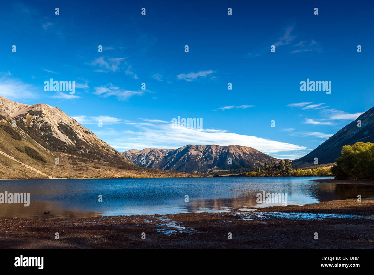 Lake Pearson / Moana Rua Wildlife Refuge located in Craigieburn Forest ...