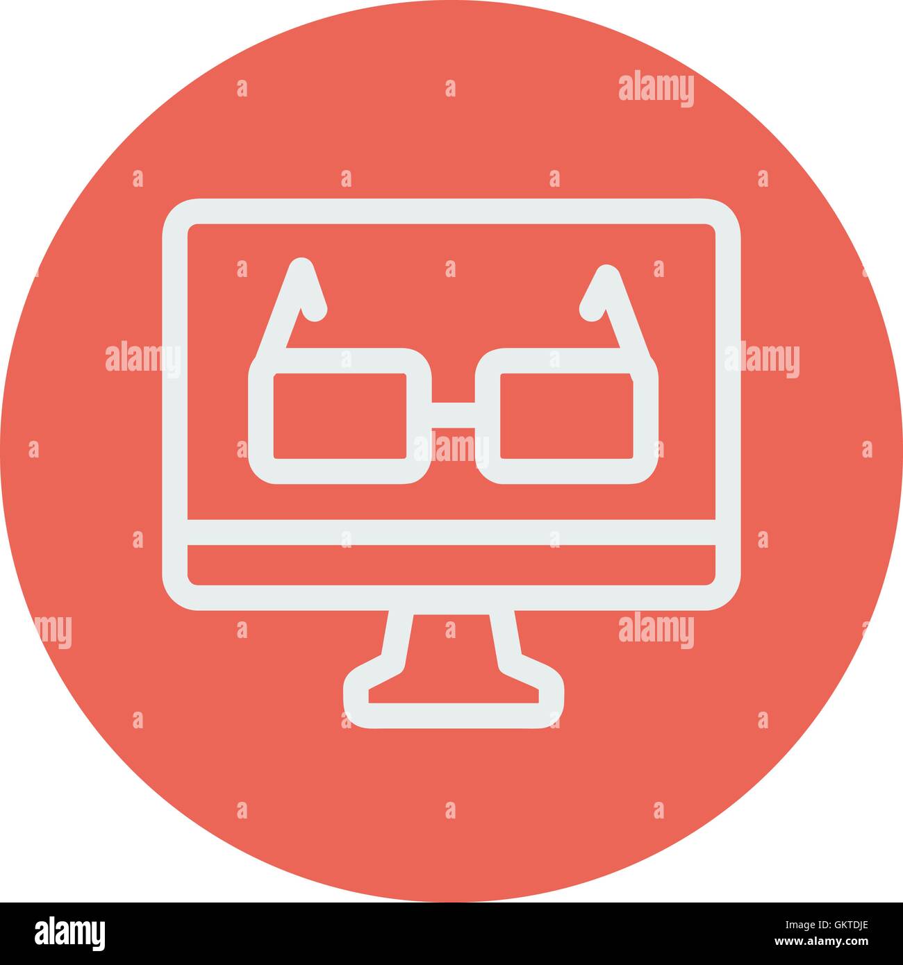Reading computer Stock Vector Images - Alamy