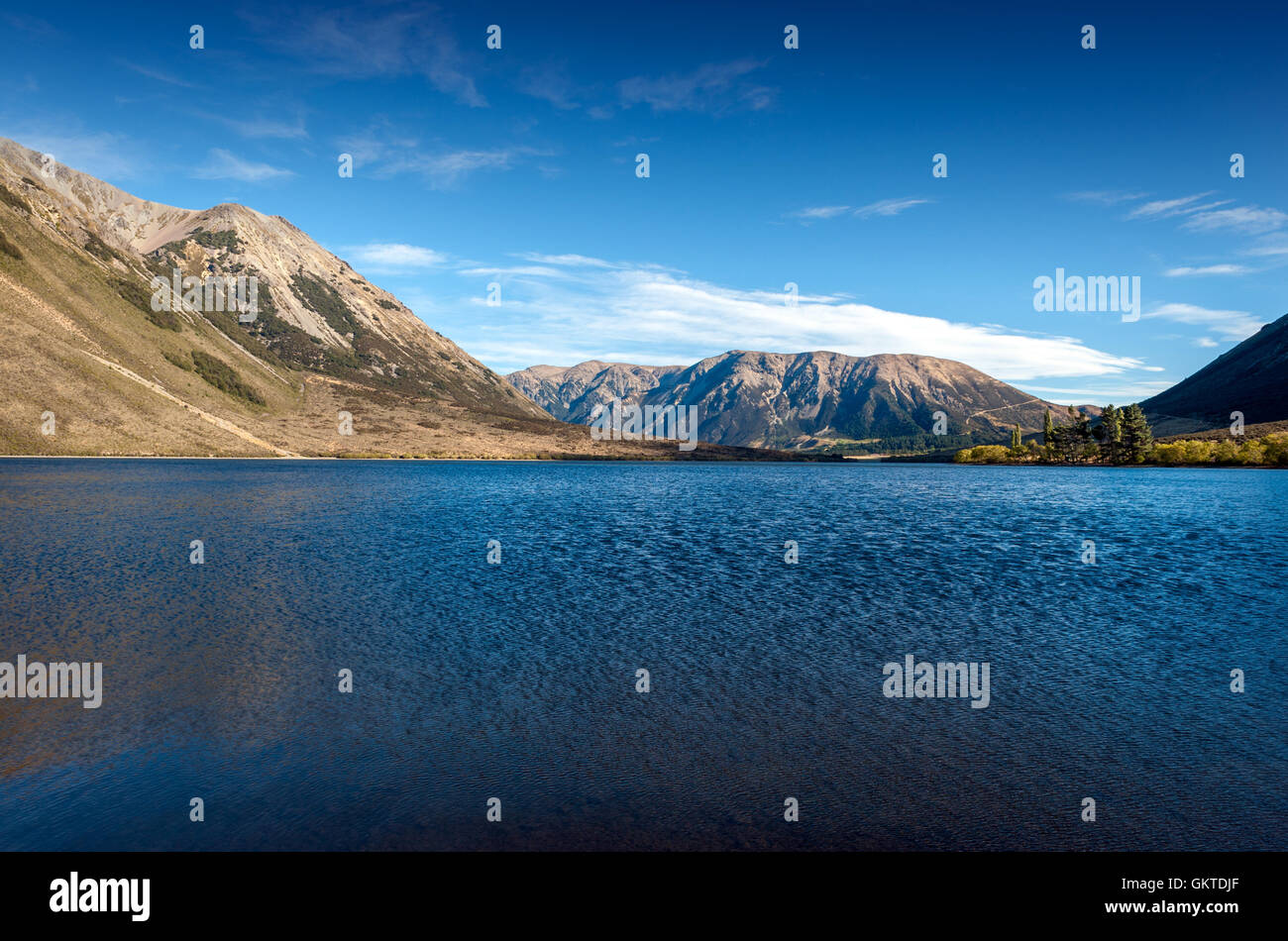 Lake Pearson / Moana Rua Wildlife Refuge located in Craigieburn Forest ...