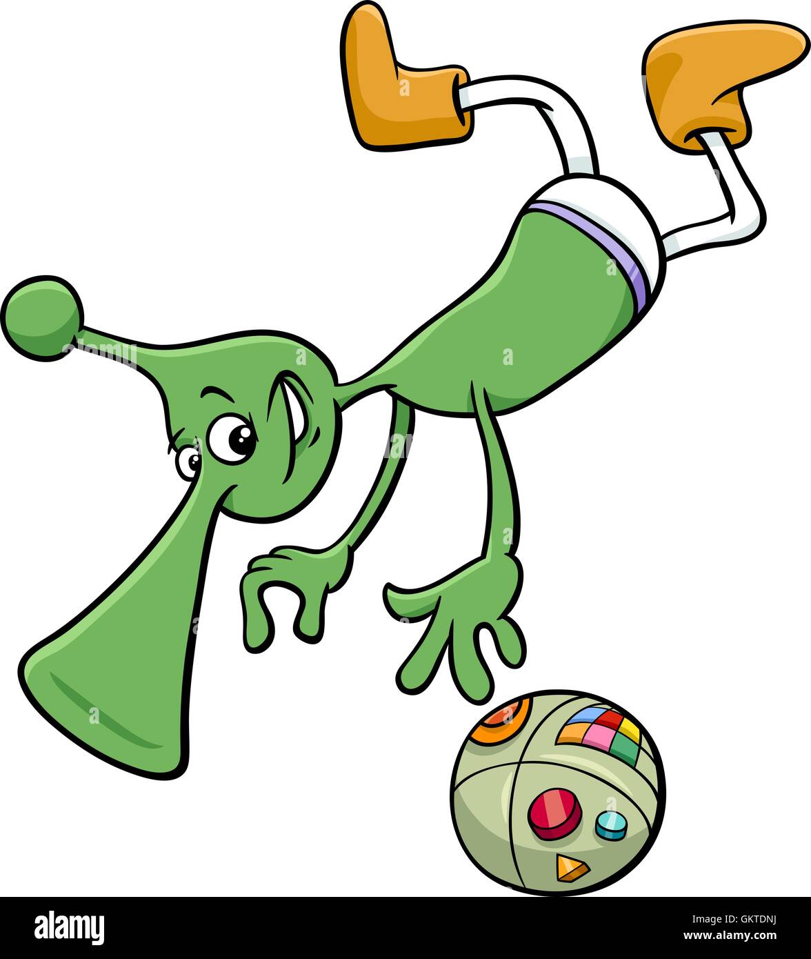 alien character cartoon illustration Stock Vector Image & Art - Alamy