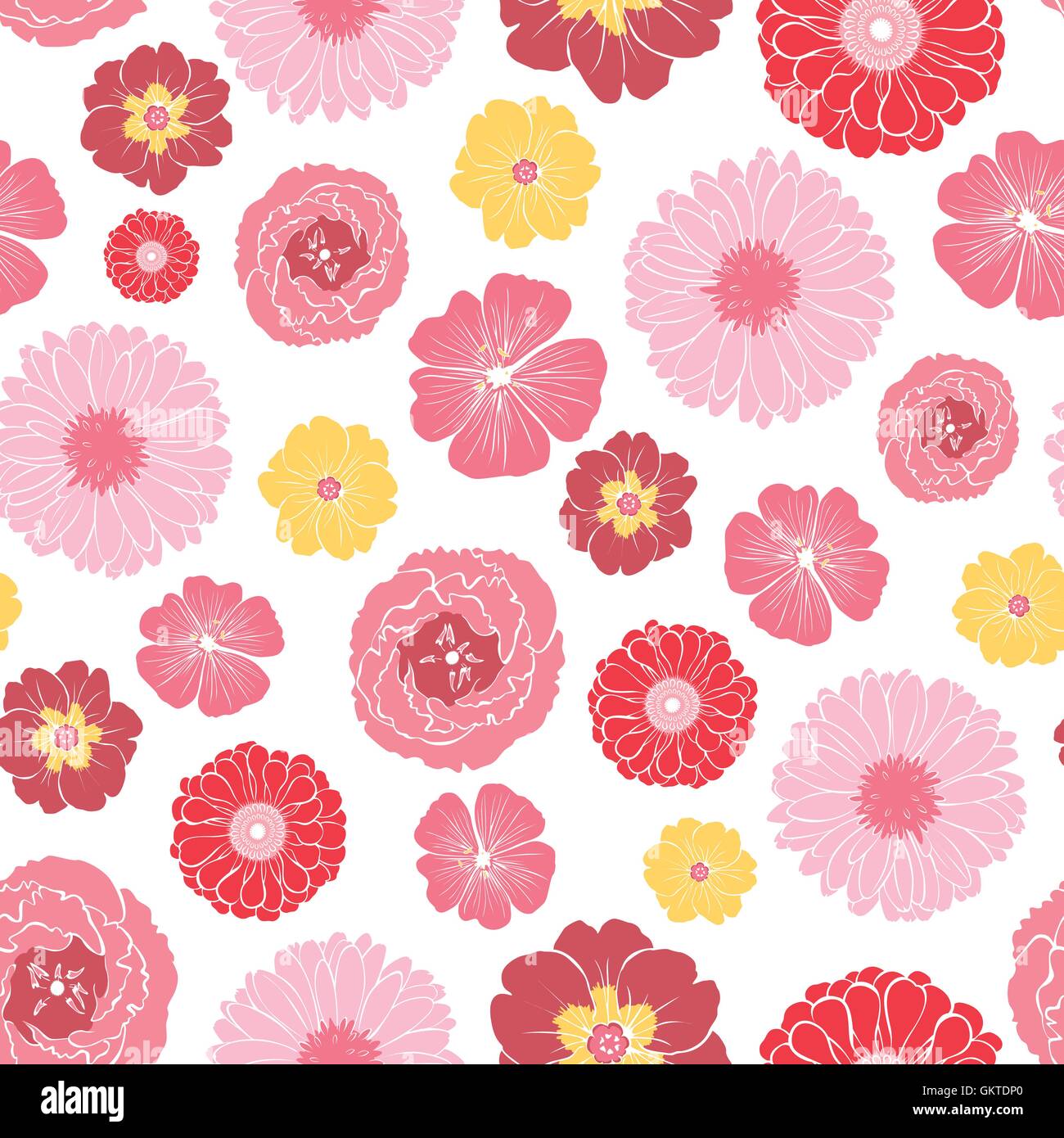 Pink coral flowers Stock Vector Images - Alamy