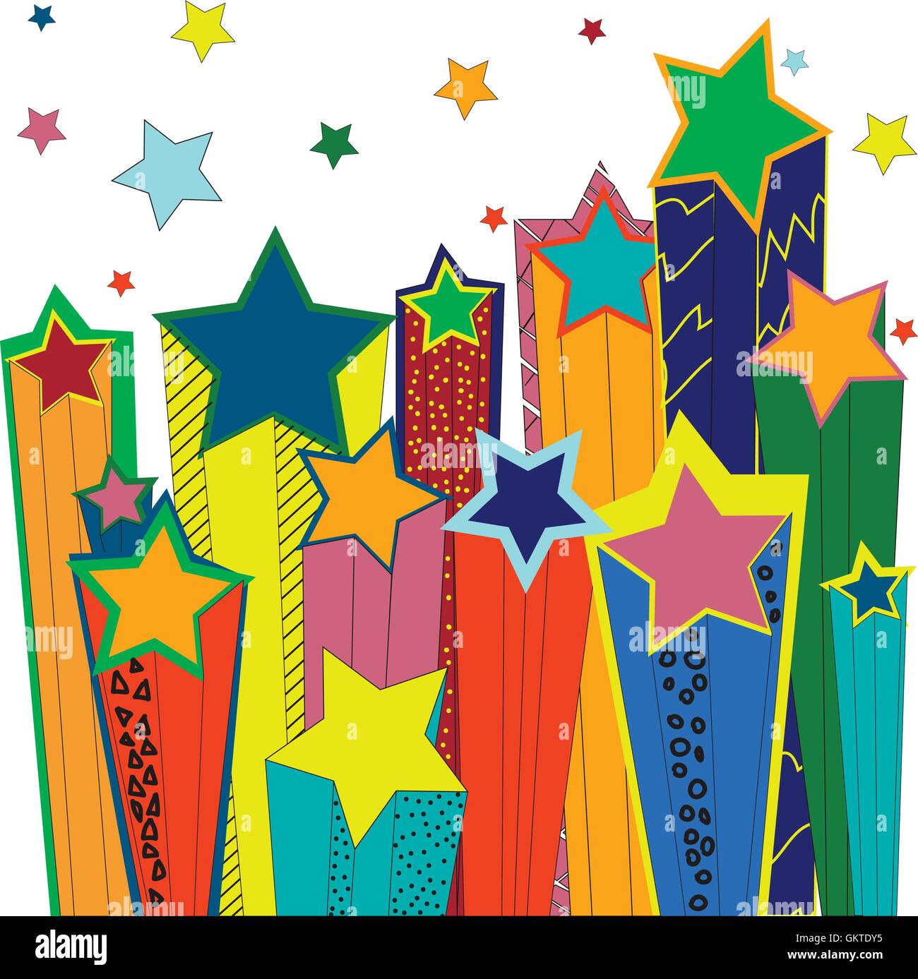 Shooting stars. Vector illustration Stock Vector Image & Art - Alamy
