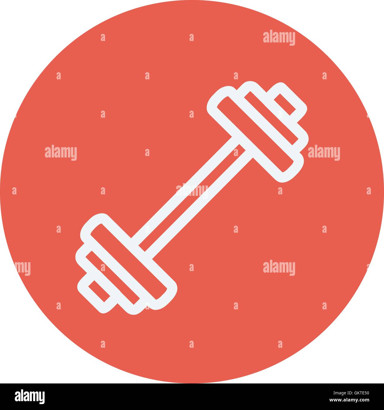Barbell thin line icon Stock Vector Image & Art - Alamy