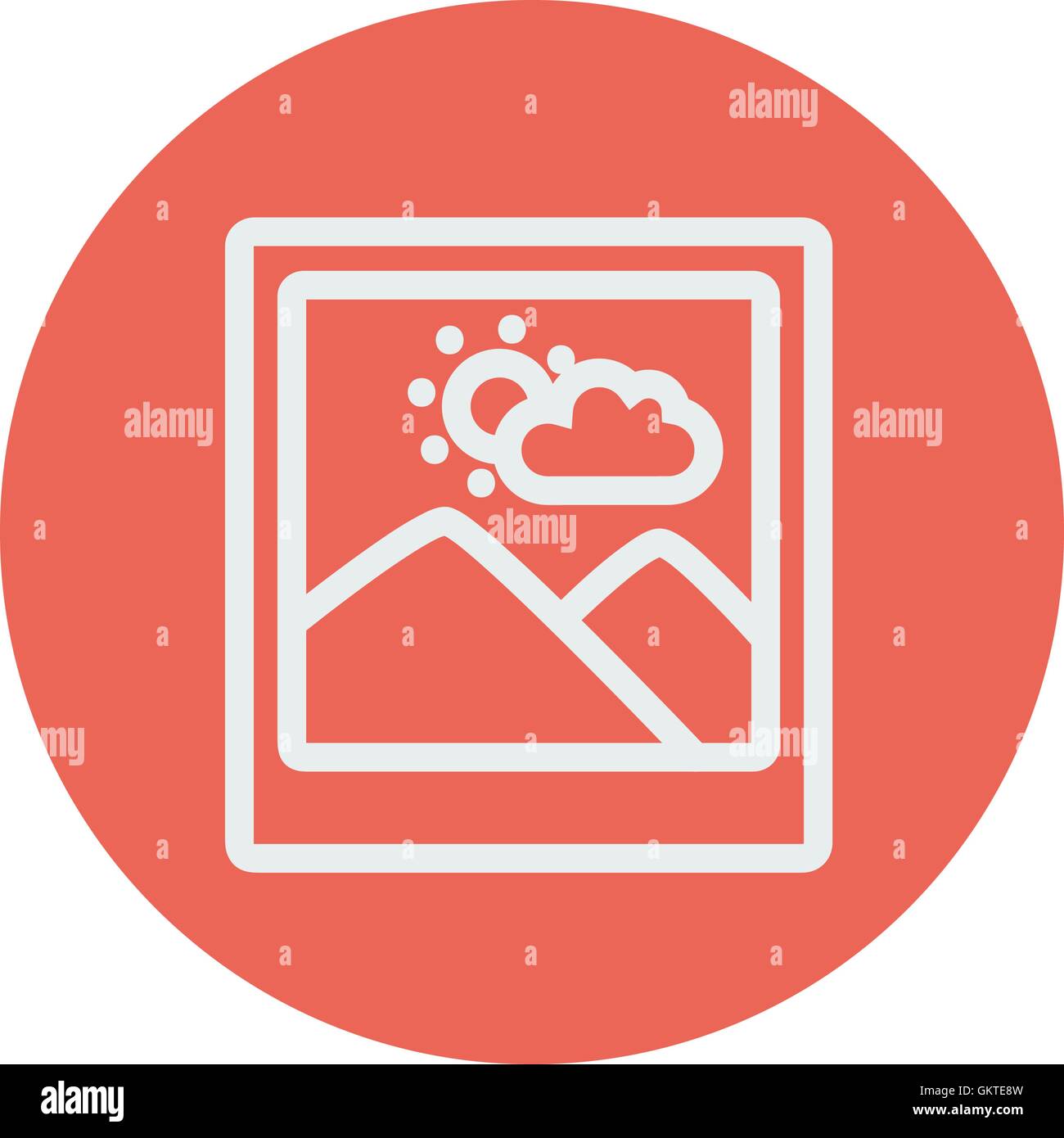 Picture with frame thin line icon Stock Vector Image & Art - Alamy