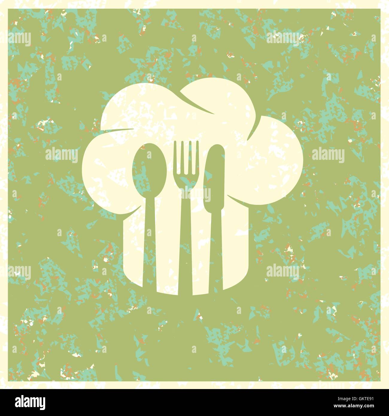 Chef cap with silverware Stock Vector Image & Art - Alamy