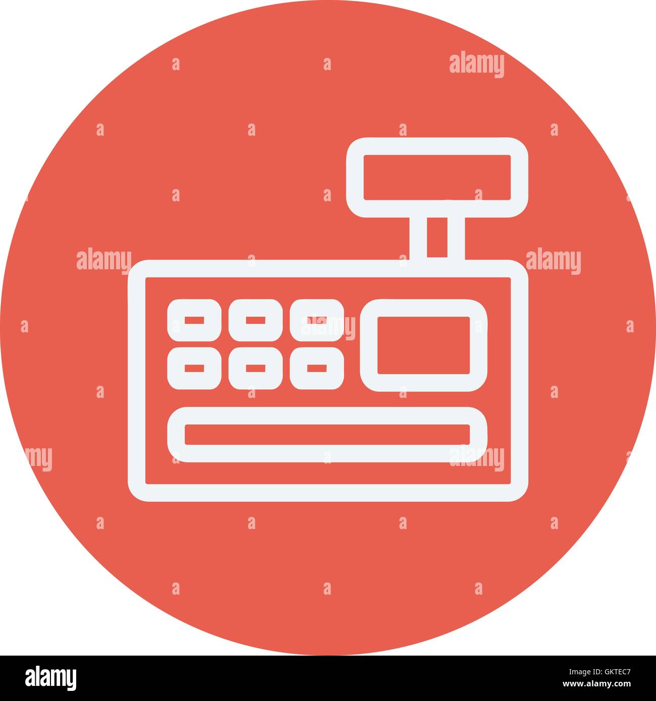Retail cash screen icon Stock Vector Images - Alamy
