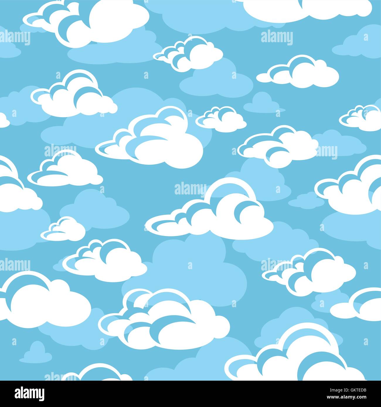 seamless pattern with clouds Stock Vector Image & Art - Alamy